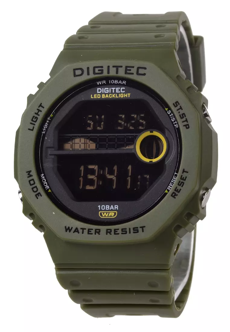 Jual Digitec Digitec Jam Tangan Digital Pria - Green Resin Strap - DG ...