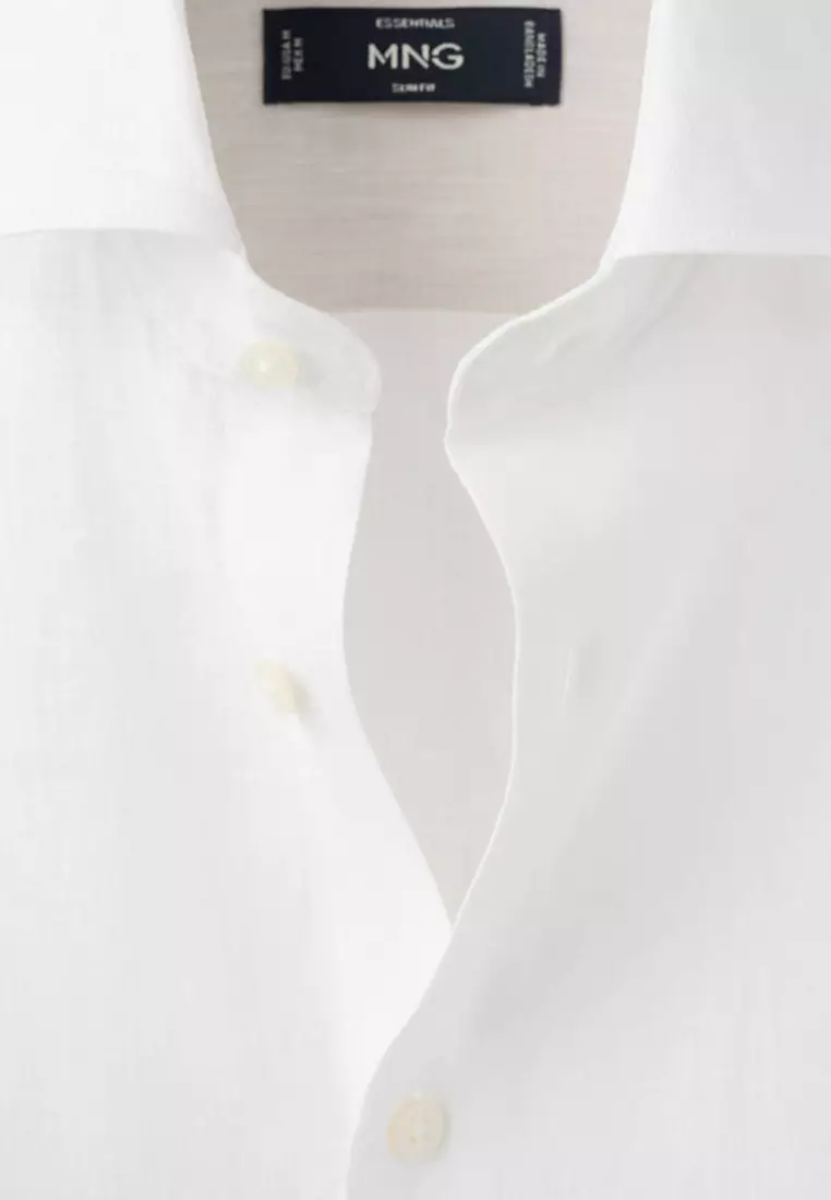 Buy MANGO Man 100% Linen Slim-Fit Shirt 2026 Online | ZALORA