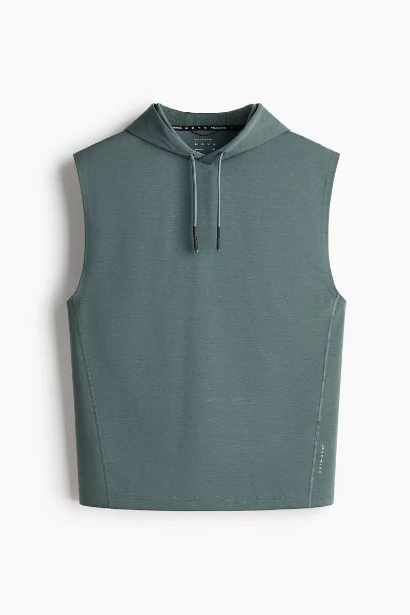 Buy H&M Regular Fit Sleeveless sports hoodie with DryMove™ 2026 Online ...