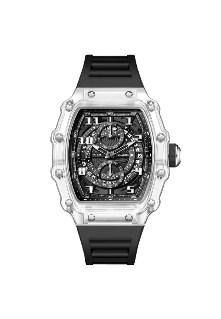 Buy Lara Luminous Barrel-Shaped Men's Quartz Watch 2025 Online | ZALORA ...