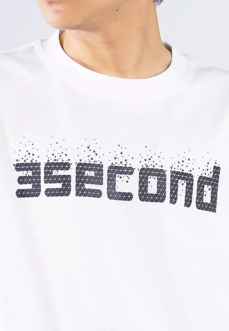 Jual 3SECOND 3Second Men's T-Shirt Short Sleeve Regular Fit Cotton Logo ...