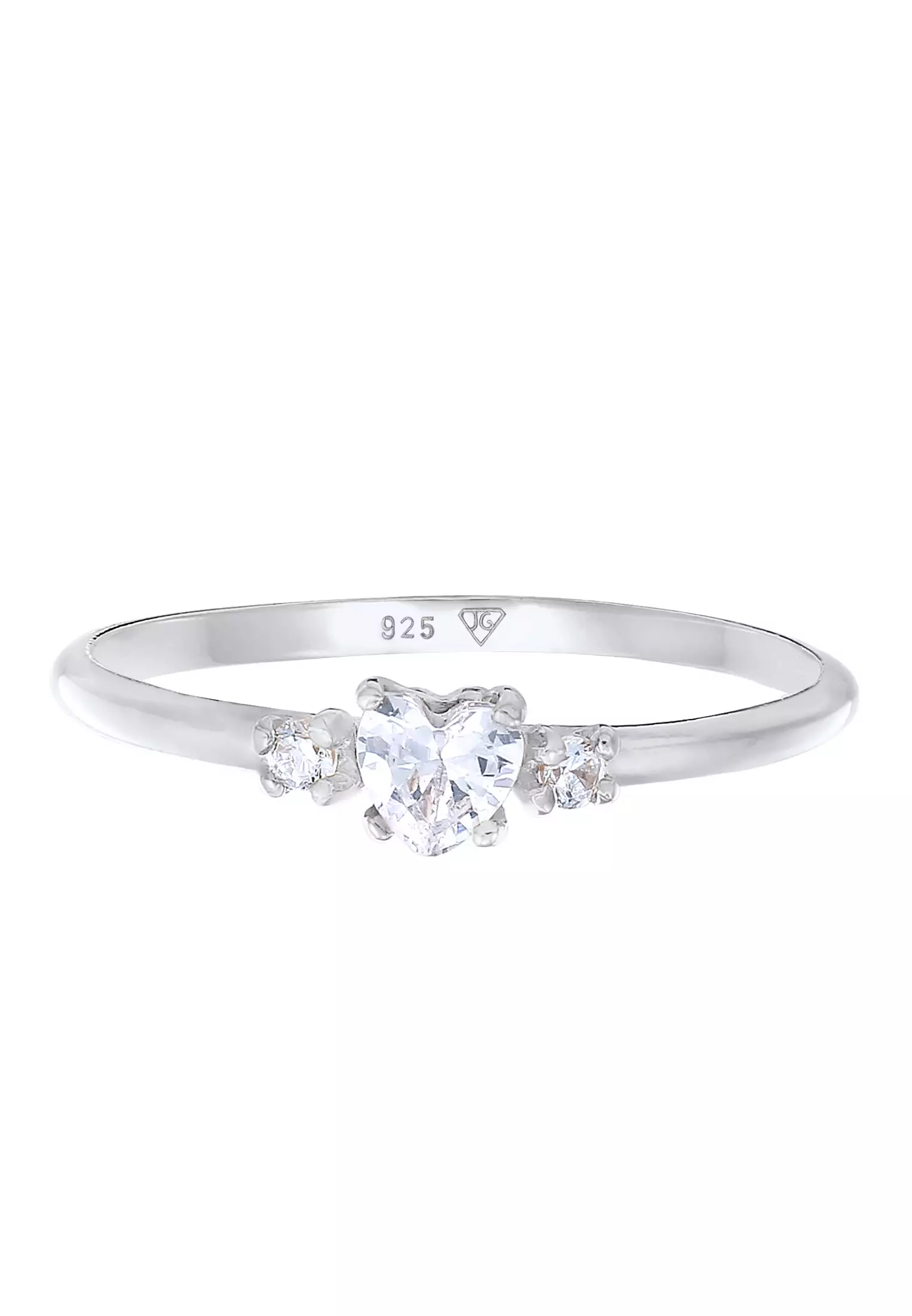 Buy ELLI GERMANY Sweet Heart Ring with White Zirconia – 925 Silver 2026 ...