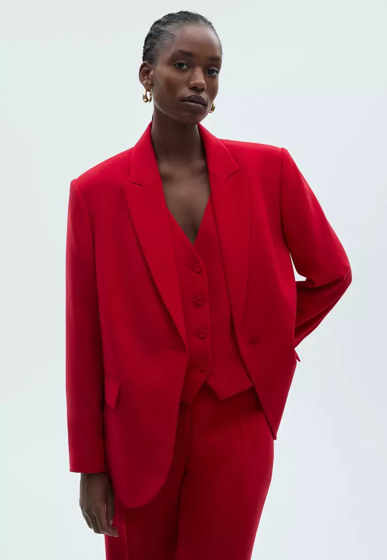 Buy Mango Structured Suit Jacket 2025 Online | ZALORA Philippines