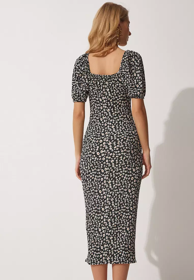 Happiness Istanbul Slit Midi Dress 2026 | Buy Happiness Istanbul Online ...