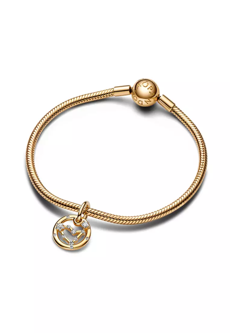 Buy PANDORA Pandora 14k Gold Plated Capricorn Zodiac Dangle Charm ...