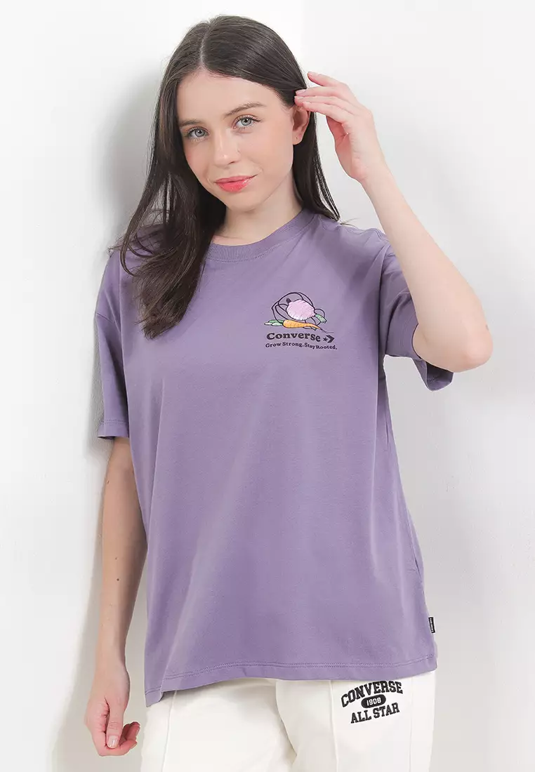 Jual Converse Stay Rooted Oversized T-Shirt Original 2024 | ZALORA ...