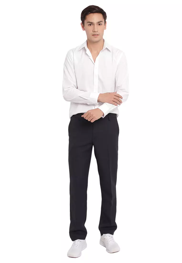 Jual ATVA Celana Wool Slimfit Pria by ATVA Apparel Blue Black Original ...