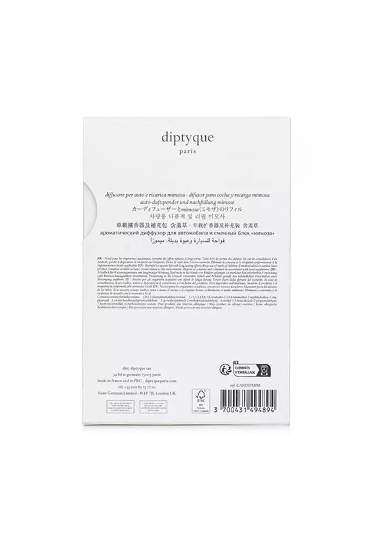 Diptyque DIPTYQUE - Car Diffuser - Mimosa 2.1g/0.07oz 2024 | Buy Diptyque Online | ZALORA Hong Kong
