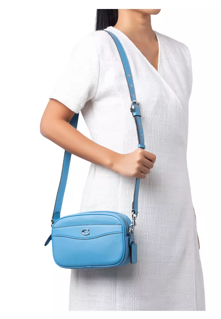 Buy Coach Camera Bag - Pool Blue 2025 Online | ZALORA
