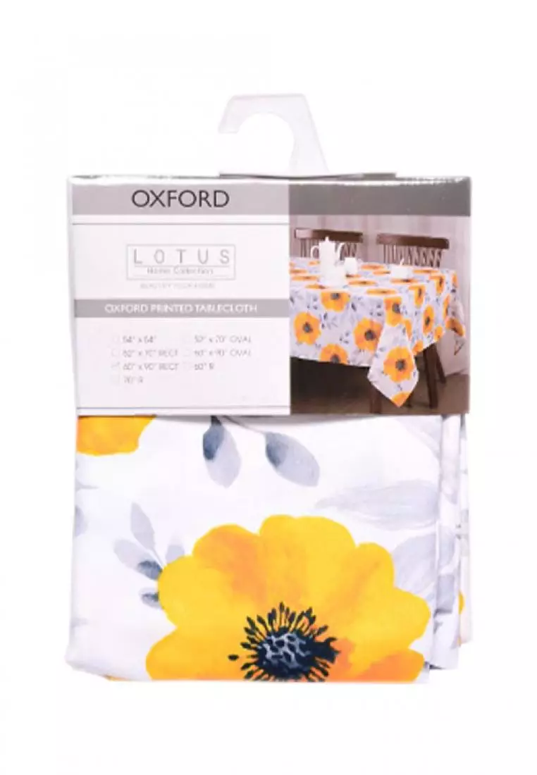 Buy The Landmark Lotus Home Collection Oxford Round Table Cloth 70 ...