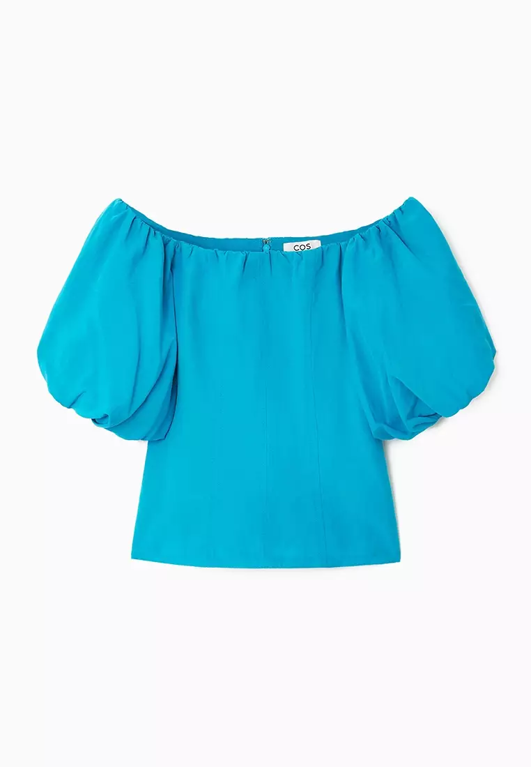 Buy COS Off-The-Shoulder Puff-Sleeve Top Online | ZALORA Malaysia