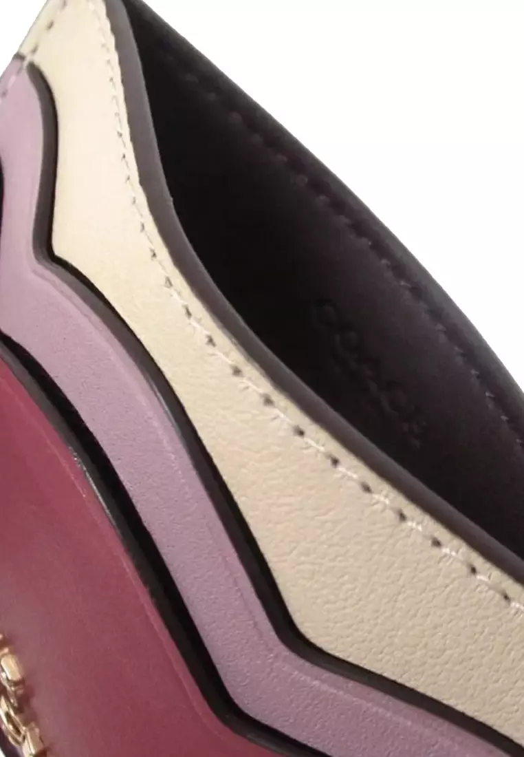 Buy Coach Petal Card Case in Light Raspberry Multi CW923 Online ...