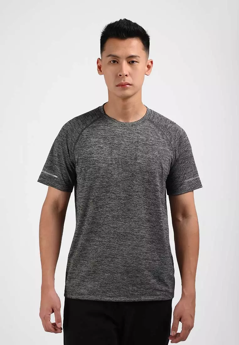 Jual Manzone Manzone Kaos Lengan Pendek Pria BARRY-GREY Colour GREY ...