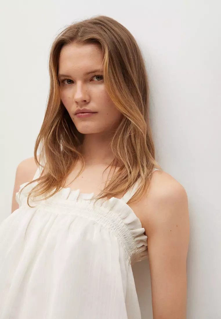 Buy Mango Flowy Strap Top 2025 Online | ZALORA Philippines