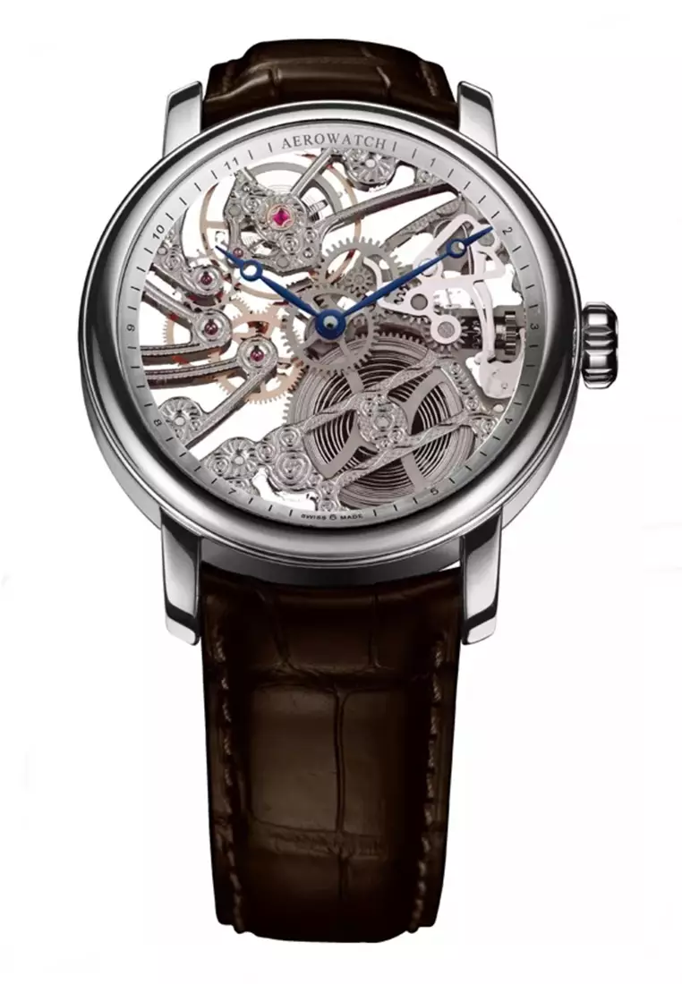 Buy Aerowatch RENAISSANCE MECHANICAL SKELETON WATCH 44mm A50931AA01 ...