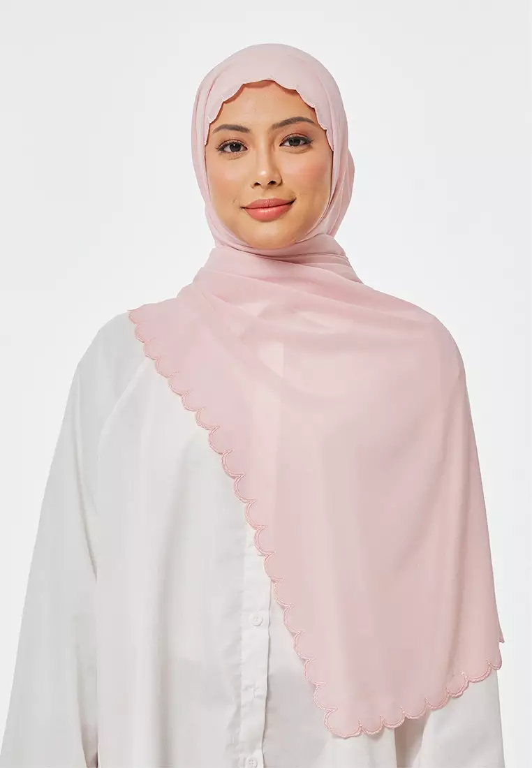 Buy UMMA Sulam Delima Scarf in Tulip Pink 2024 Online | ZALORA Philippines