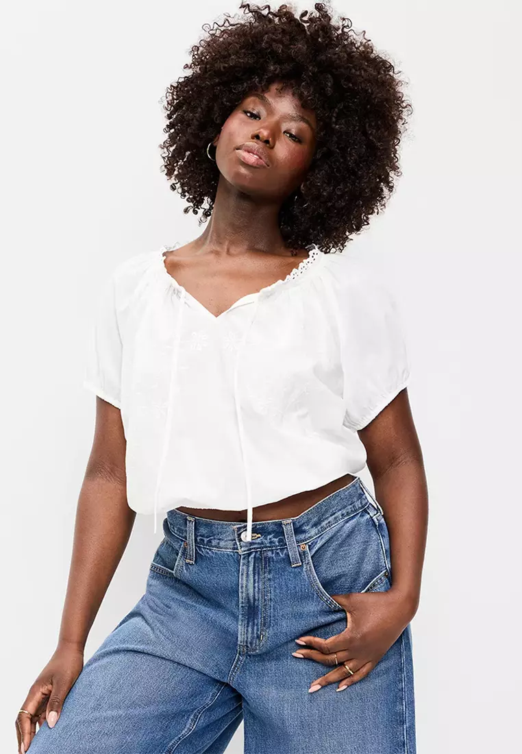 Buy Old Navy Bubble Hem Top 2026 Online | ZALORA Philippines