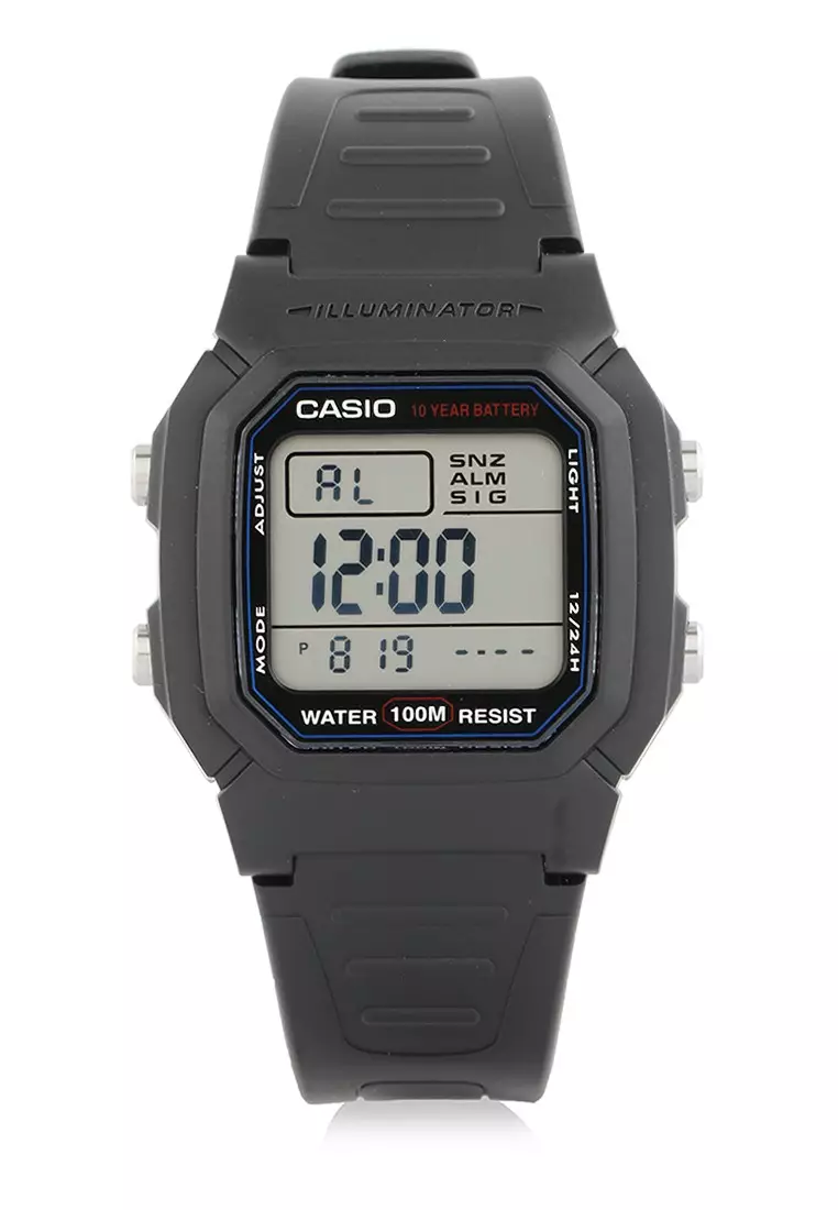 Jual Casio Casio Jam Tangan - Black - Resin - W-800H-1AVDF Original 2025 | ZALORA Indonesia