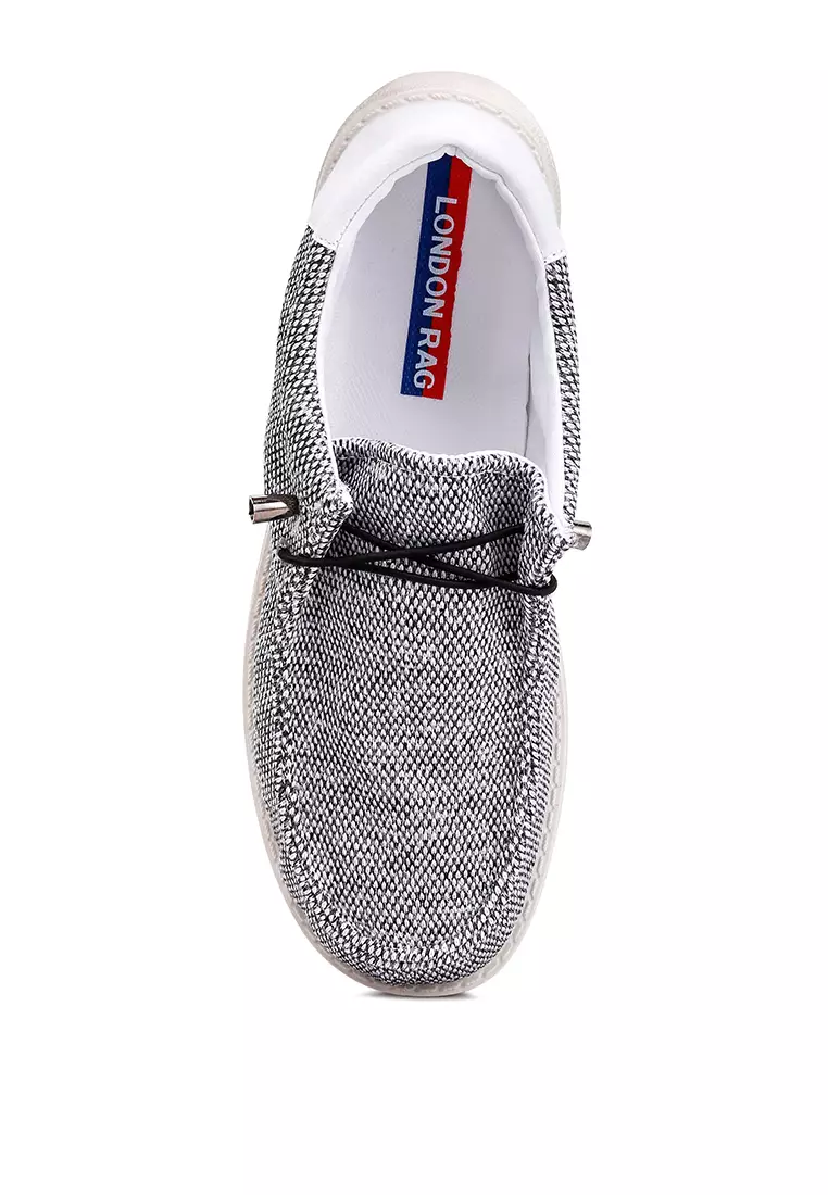 Buy London Rag Drawstring Men's Flatform Heel Shoes in Grey 2025 Online ...