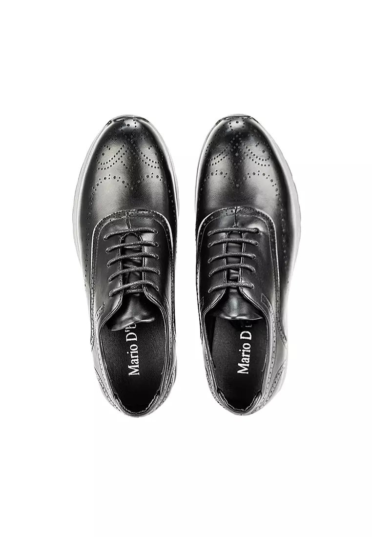 Buy Mario D' boro Runway Men's Casual Oxford Shoes MW 23459 Black C30 ...