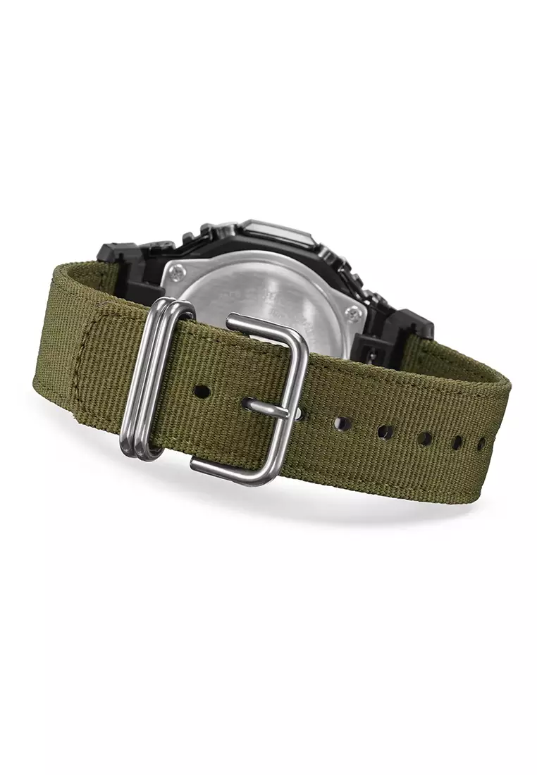 Buy G-Shock GM-2100 Men's Analog Digital Metal Covered Watch Cloth Band ...