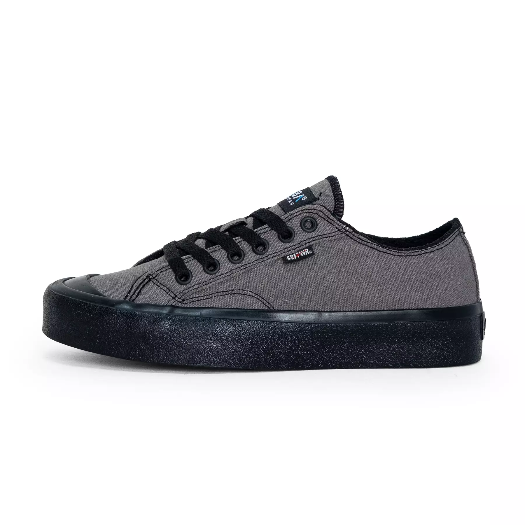 Jual SABA SABA Basic Grey All Black - Sepatu Sneakers Casual Pria ...