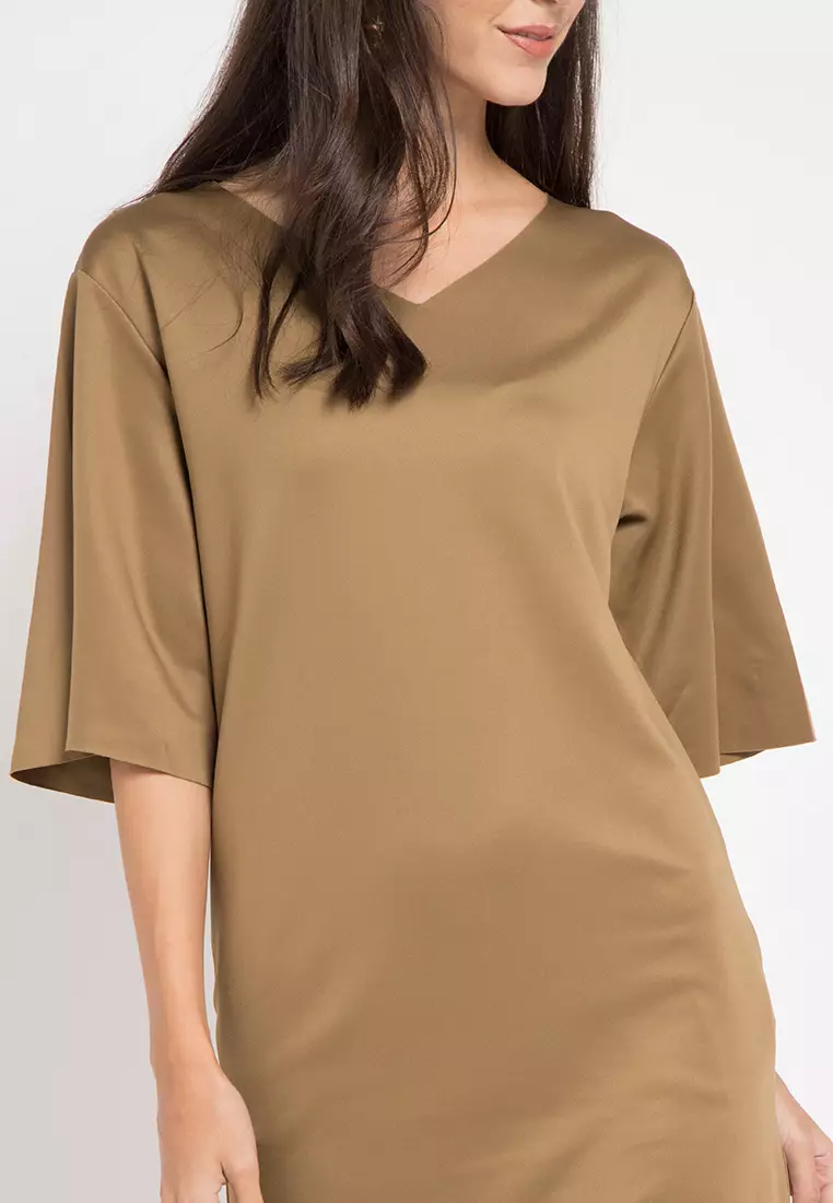 Jual ELLE Unfinished Basic Dresses Original 2025 | ZALORA Indonesia