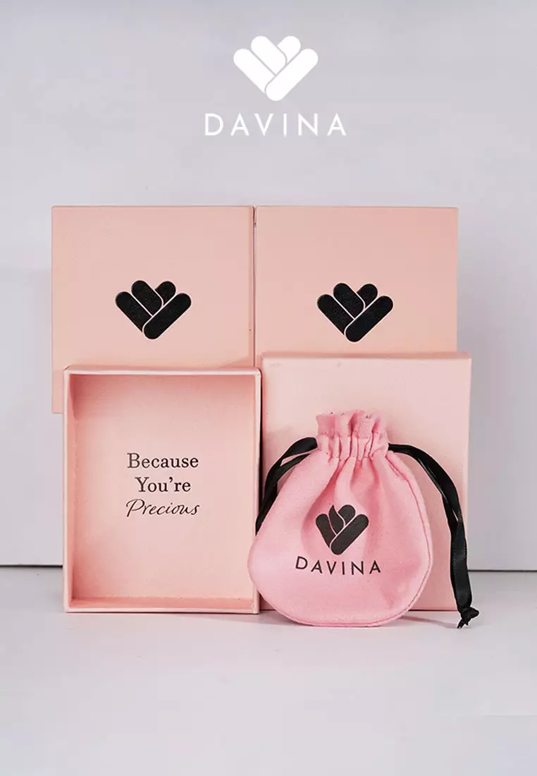 Jual DAVINA Jewelry DAVINA Ladies Moonlight Earrings Rose Gold Plated ...