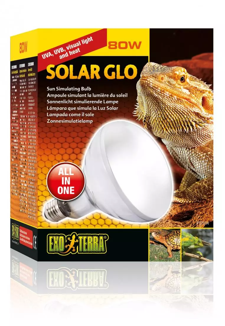 Buy Exo Terra Reptile Solar Glo / Sun Simulating Bulb 80w 2024 Online ...