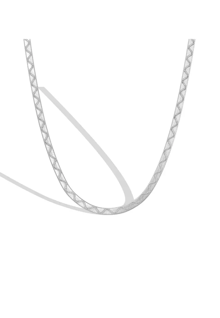 Buy Lara Summer Snake Chain S925 Silver Necklace Online | ZALORA Malaysia