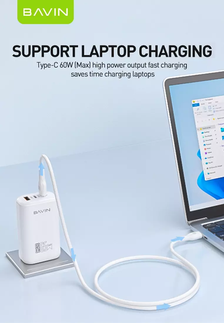 Buy BAVIN CB222 30W Type-C to iPh Qualcomm 3.0 Fast Charging Durable ...