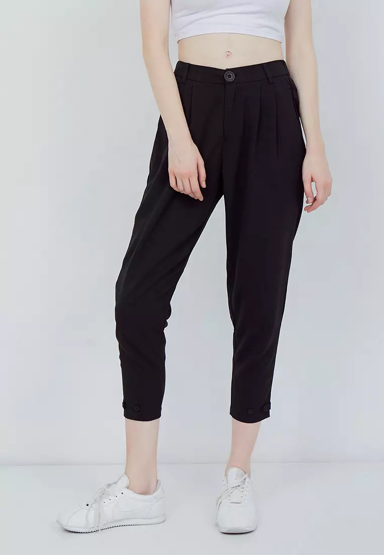 Jual Odiva Woman ANKLE LENGTH PANTS BLACK Original 2024 | ZALORA ...