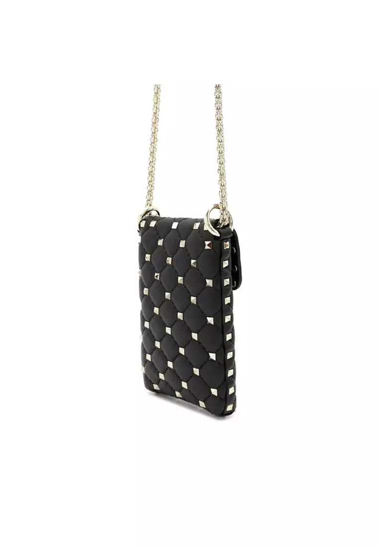 Buy Valentino Pre-Loved Valentino Lambskin Rockstud Spike Phone Case ...