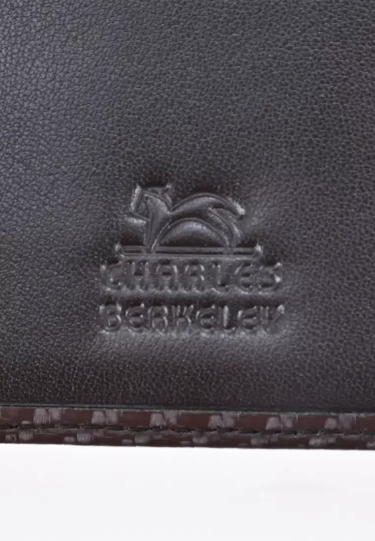 Buy Charles Berkeley Mansfield Mens Wallet EX-XY23015 - Dark Brown ...
