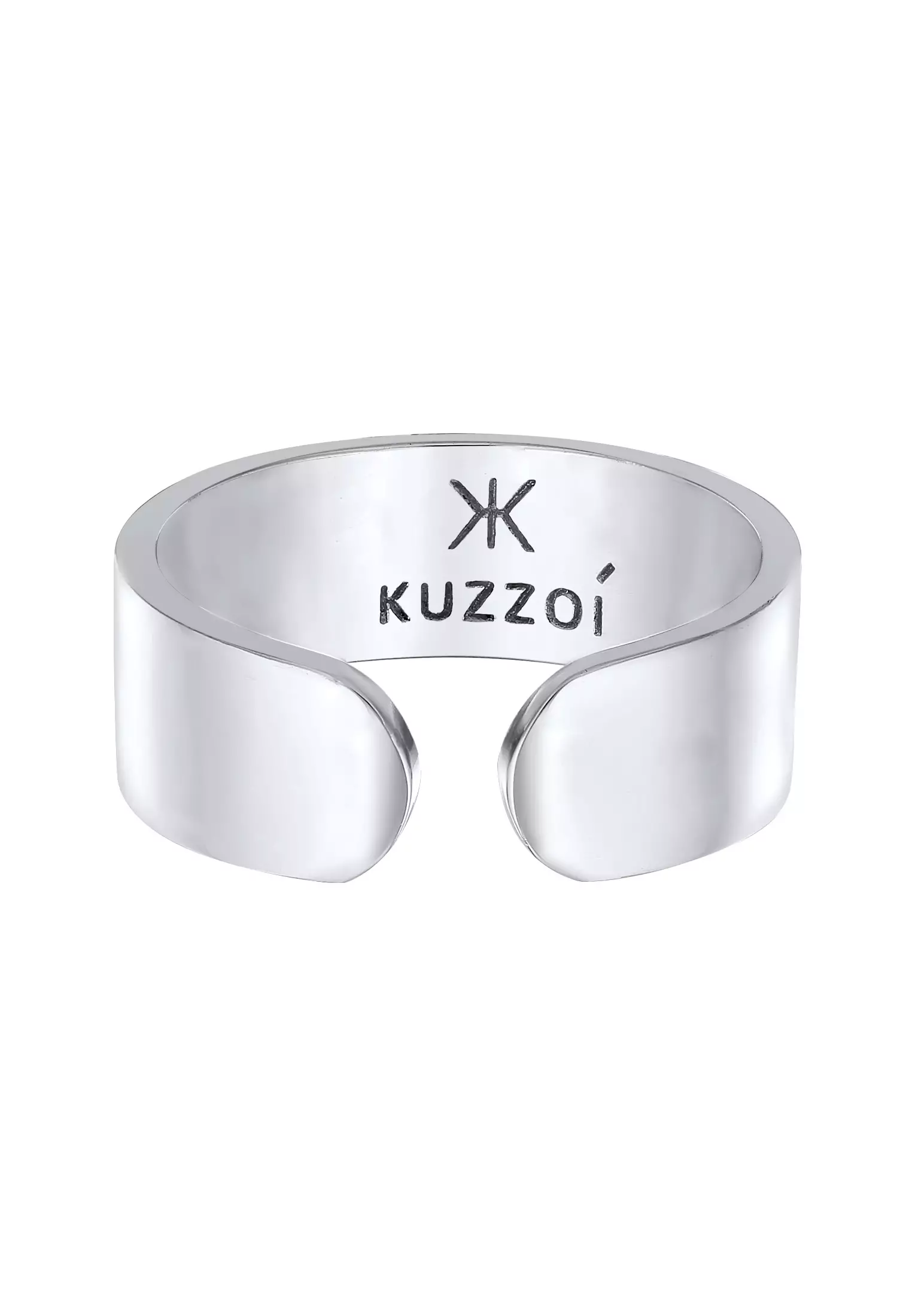 Buy Kuzzoi Men's Silver Open Band Ring 2026 Online | ZALORA