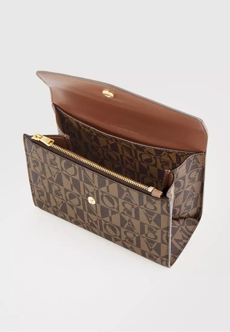 Jual BONIA Eterna Monogram Mini Crossbody Bag Brown Original 2025 ...