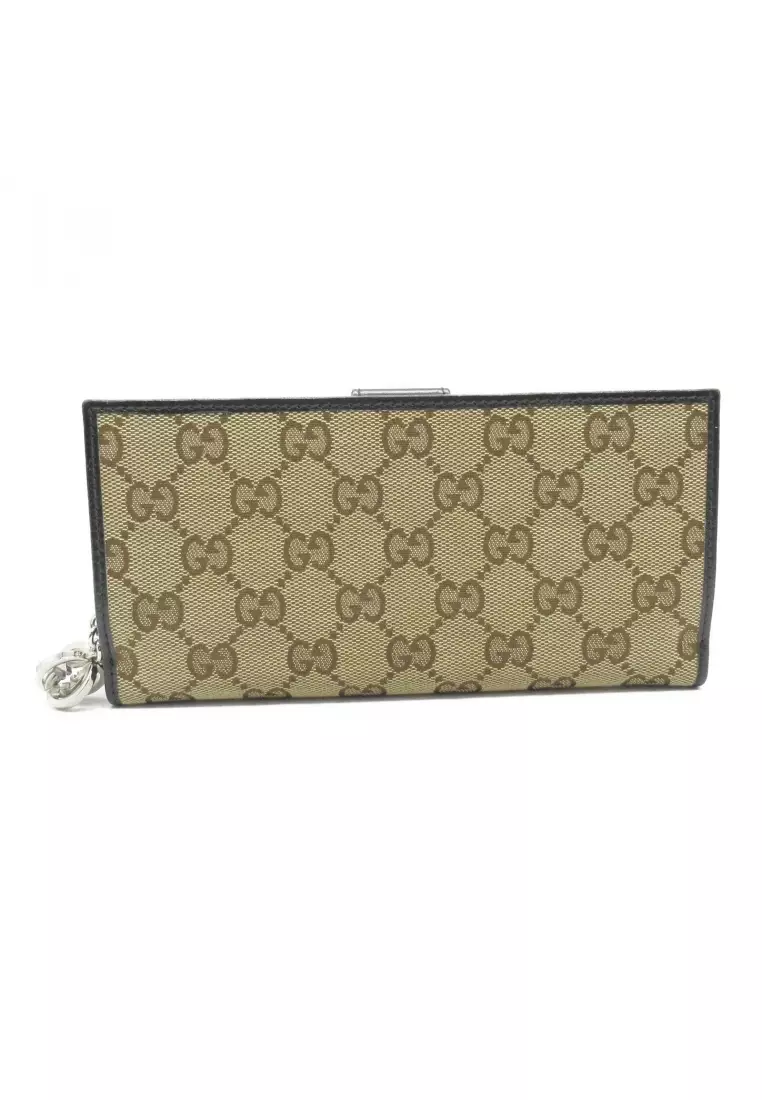 Buy Gucci Pre-Loved Gucci GG Hook Long Wallet Bi-fold Long Wallet GG ...