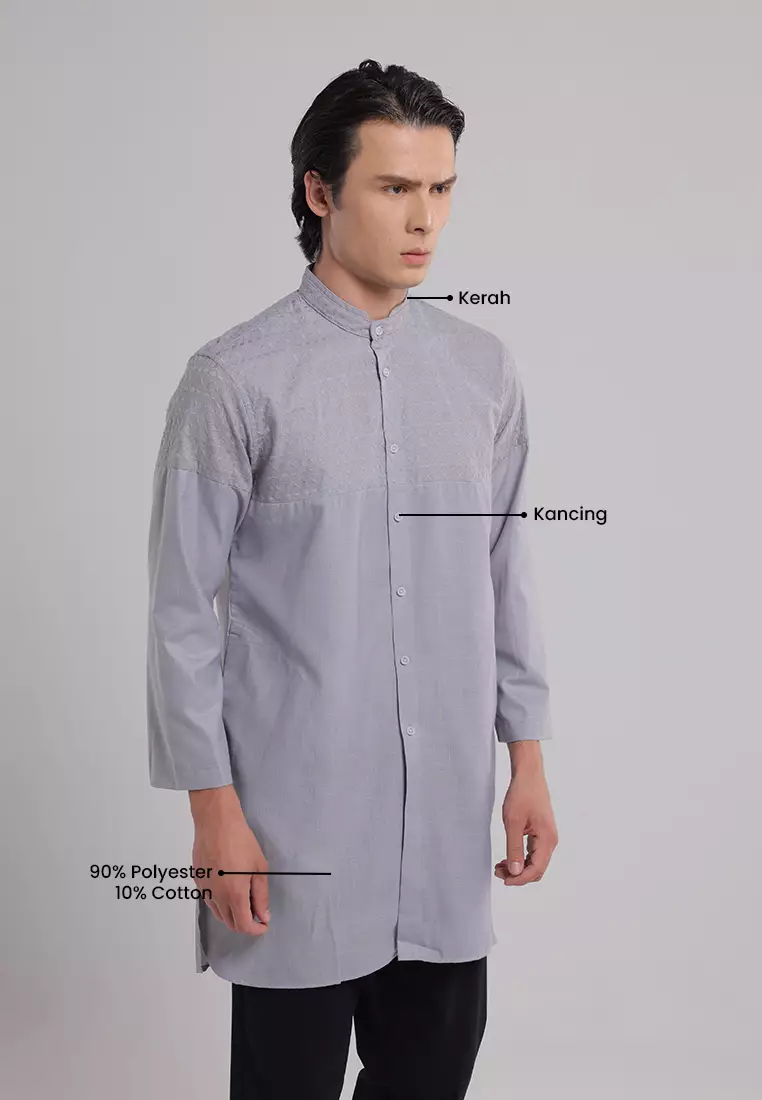 Jual Manzone MANZONE - Kemeja Koko Gamis Pria Aiman B Comfort Fit ...