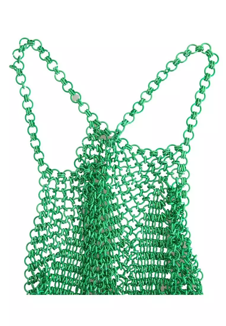 Buy Dolce & Gabbana Chainmail Halter Top Sleeveless Style 2025 Online ...