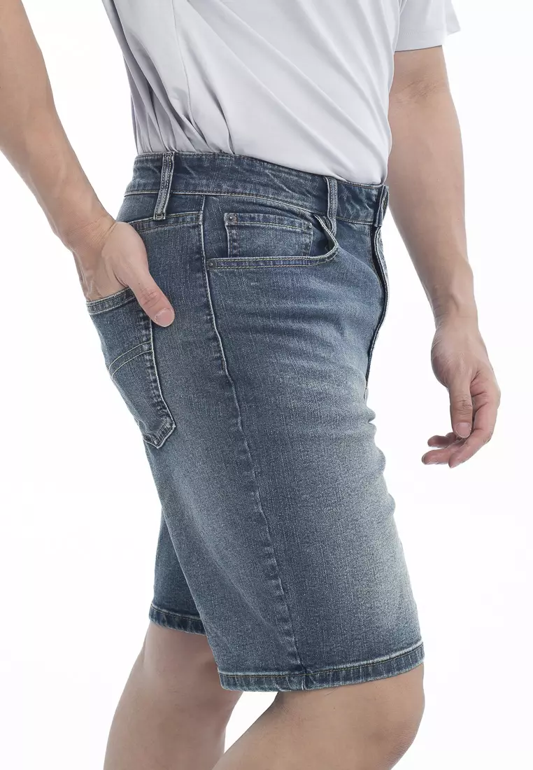 Jual Baleno Men's IceMotion Denim Shorts Original 2025 | ZALORA Indonesia