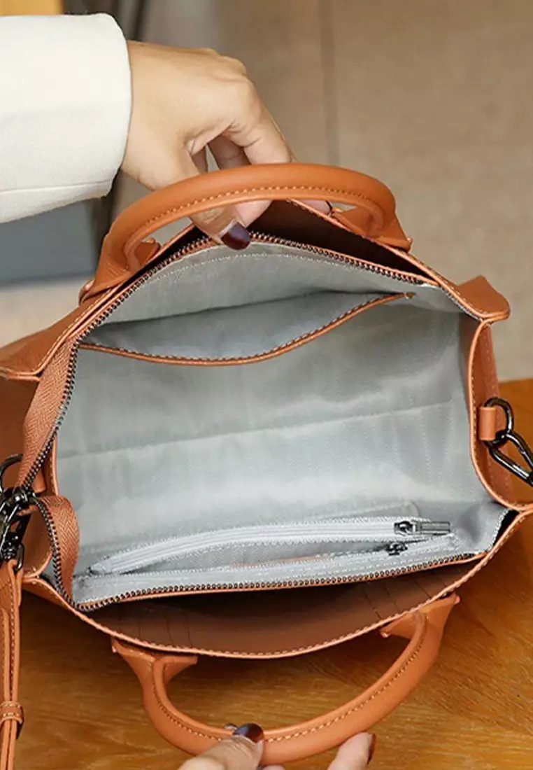 Buy ZITIQUE Full -grain leather handbag 2025 Online | ZALORA Philippines