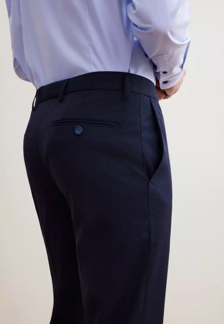 Buy G2000 G2000 Anti-Bacterial Smart Fit Texture Suit Pants 2026 Online ...
