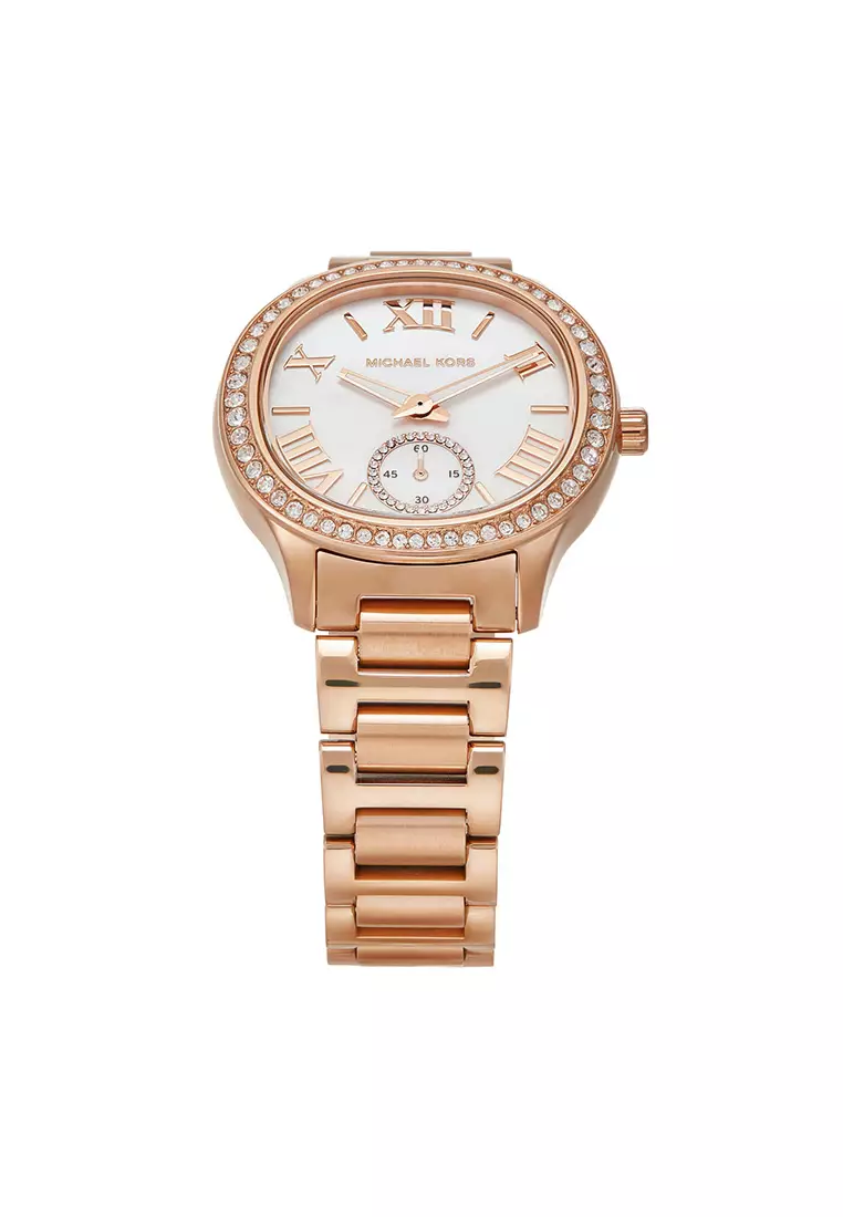 Buy MICHAEL KORS Sage Rose Gold Stainless Steel Watch MK4806 2025 ...