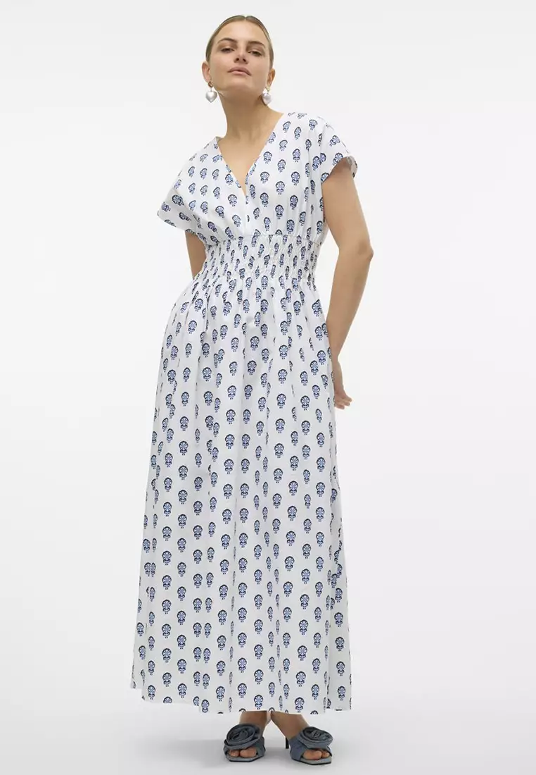 Jual Vero Moda Smocked Waist Printed Dress Original 2024 | ZALORA ...