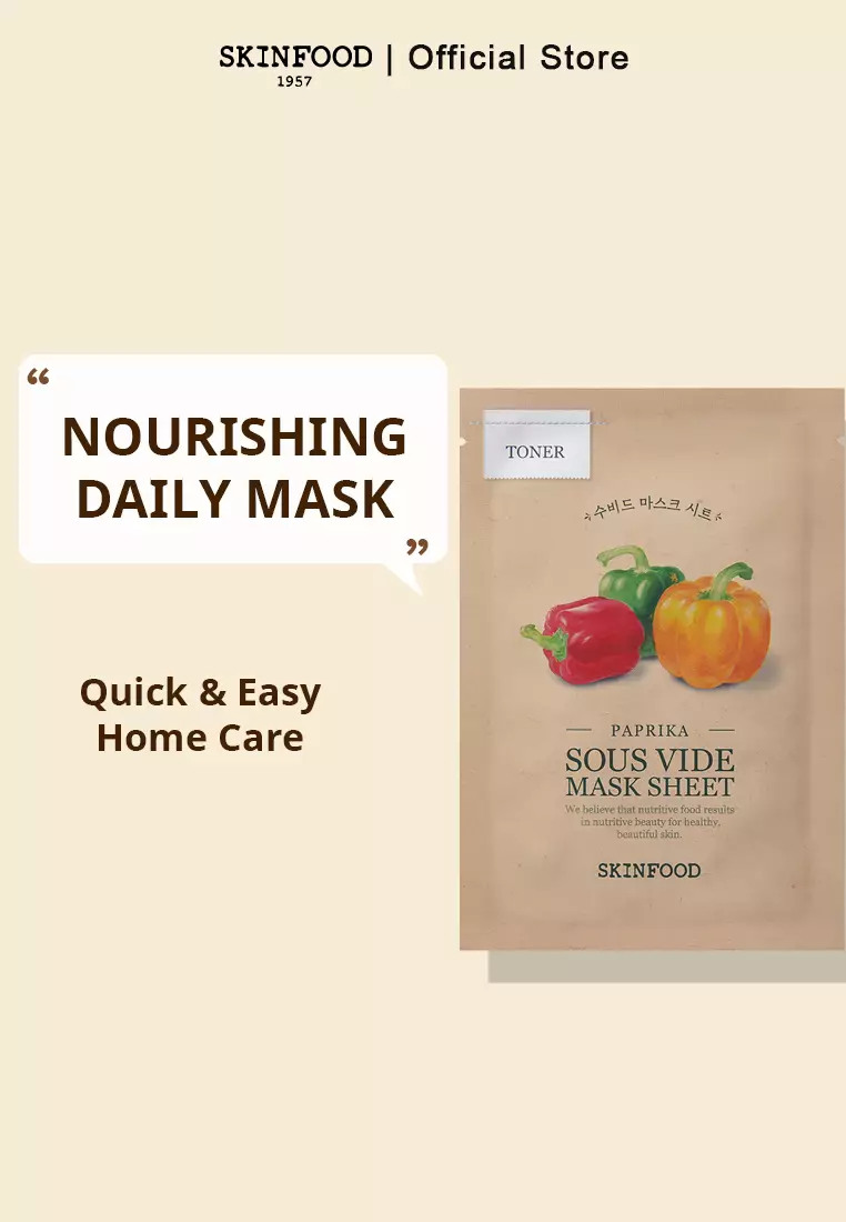 Jual SkinFood SKINFOOD - Paprika Sous Vide Mask Sheet Original 2023 ...