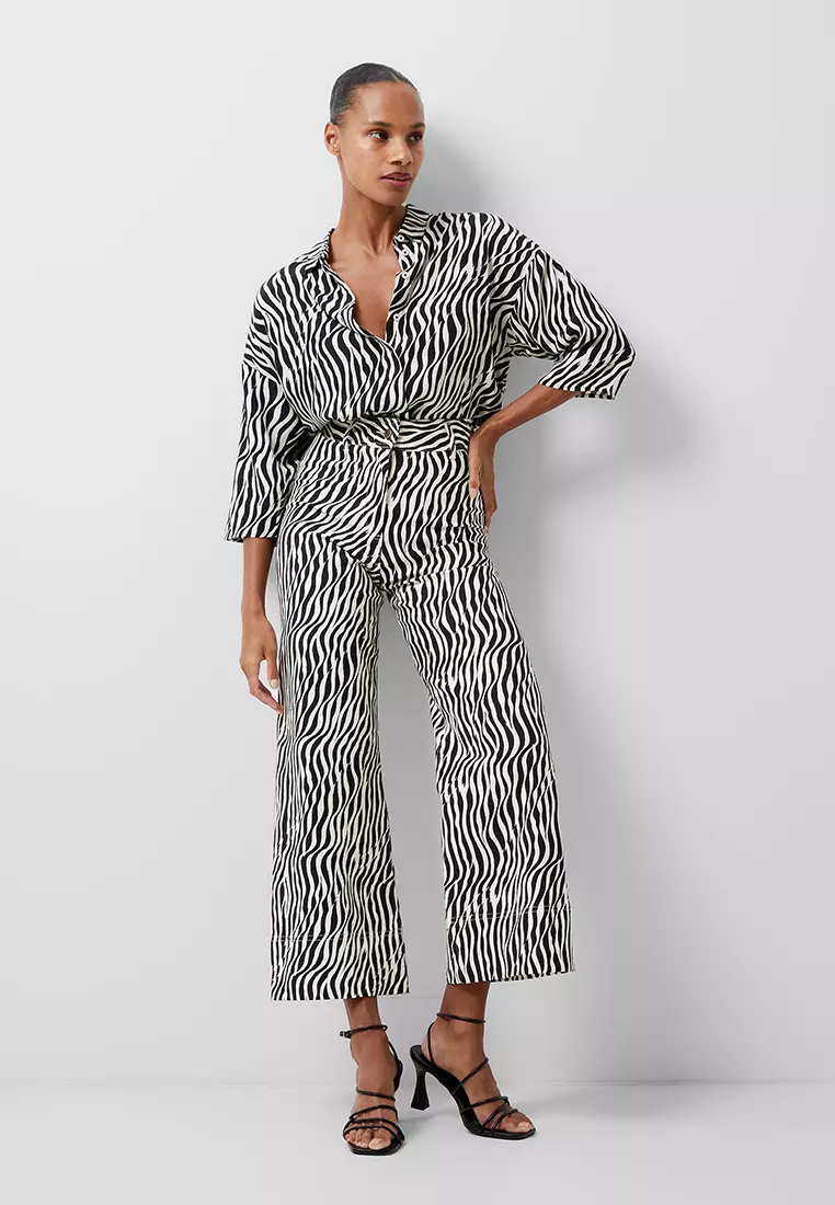 Buy French Connection SEINE ATENA TWILL TROUSERS 2026 Online | ZALORA ...