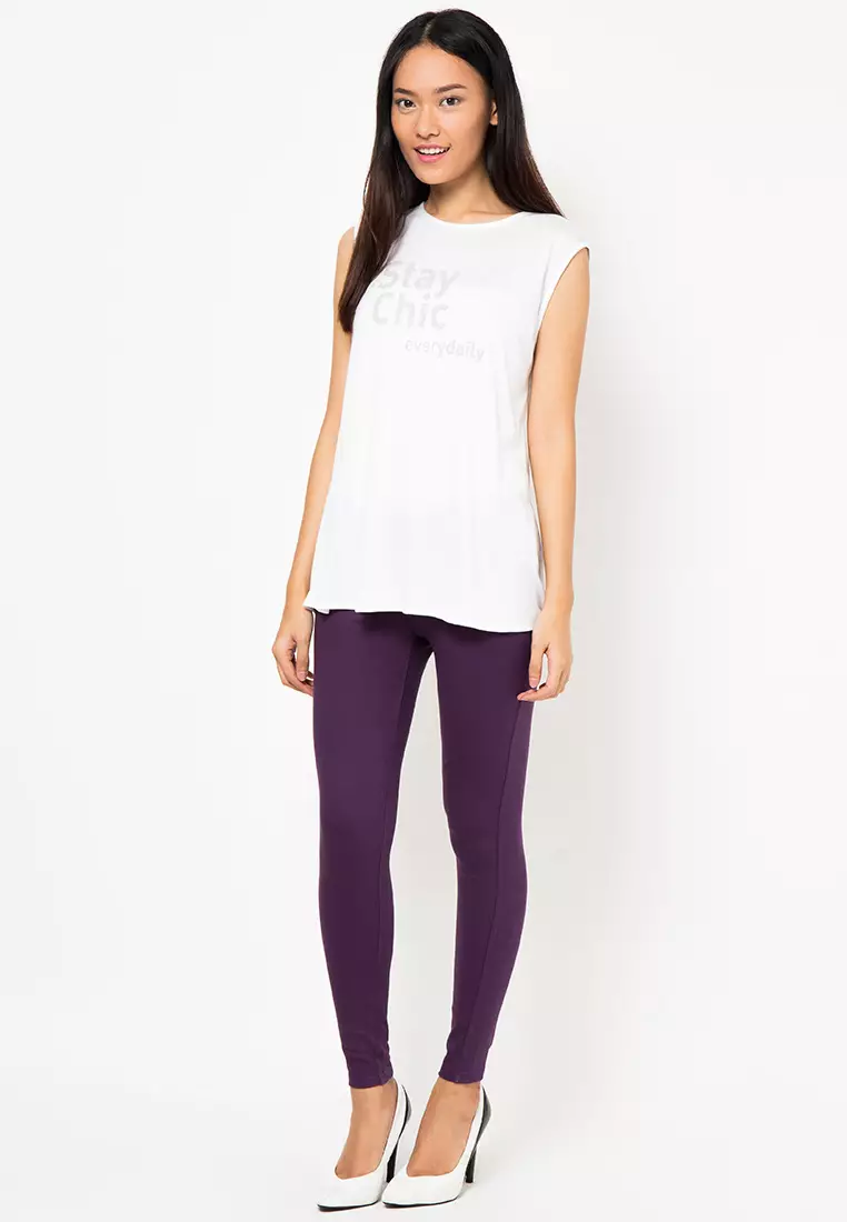 Jual Point One PURPLE LAVENDER Premium Jegging Original 2025 | ZALORA ...