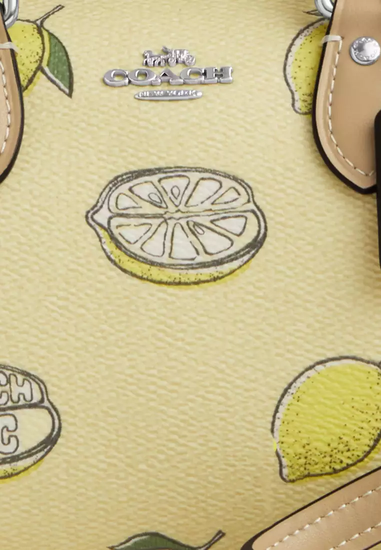 網上選購 Coach Mini Rowan Crossbody Bag With Lemon Print - Garden Glade ...
