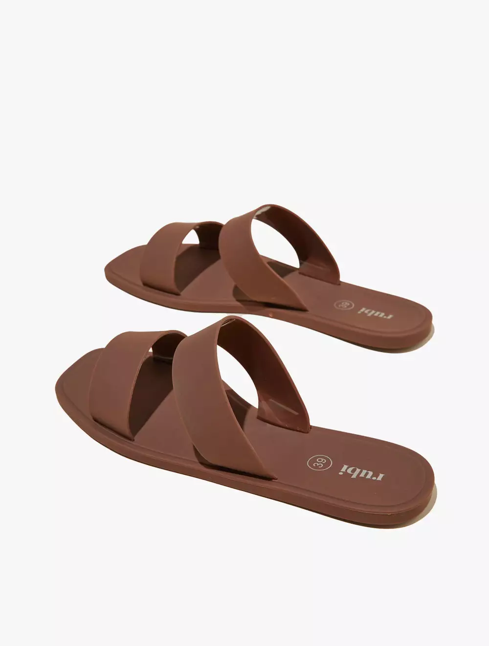 Jual Rubi Rubi - Sepatu Wanita - Danni Double Strap Slide - Rich Brown ...