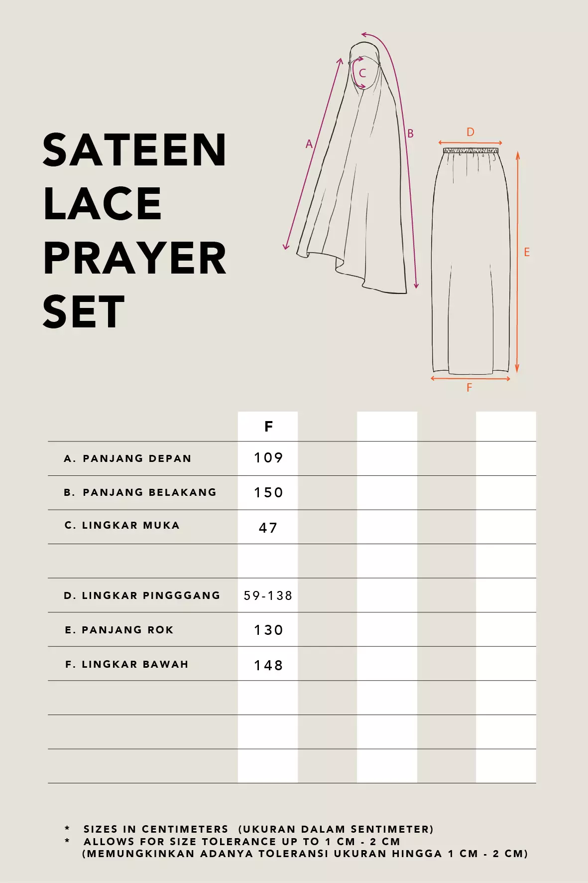 Jual KAMI Kami Sateen Lace Prayer Set Plain Caramel Original 2025 | ZALORA Indonesia